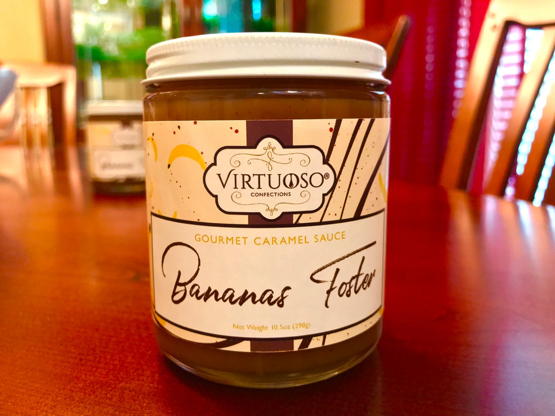 Bananas Foster Caramel Sauce 10.5 Oz Caramel Sauce | Etsy