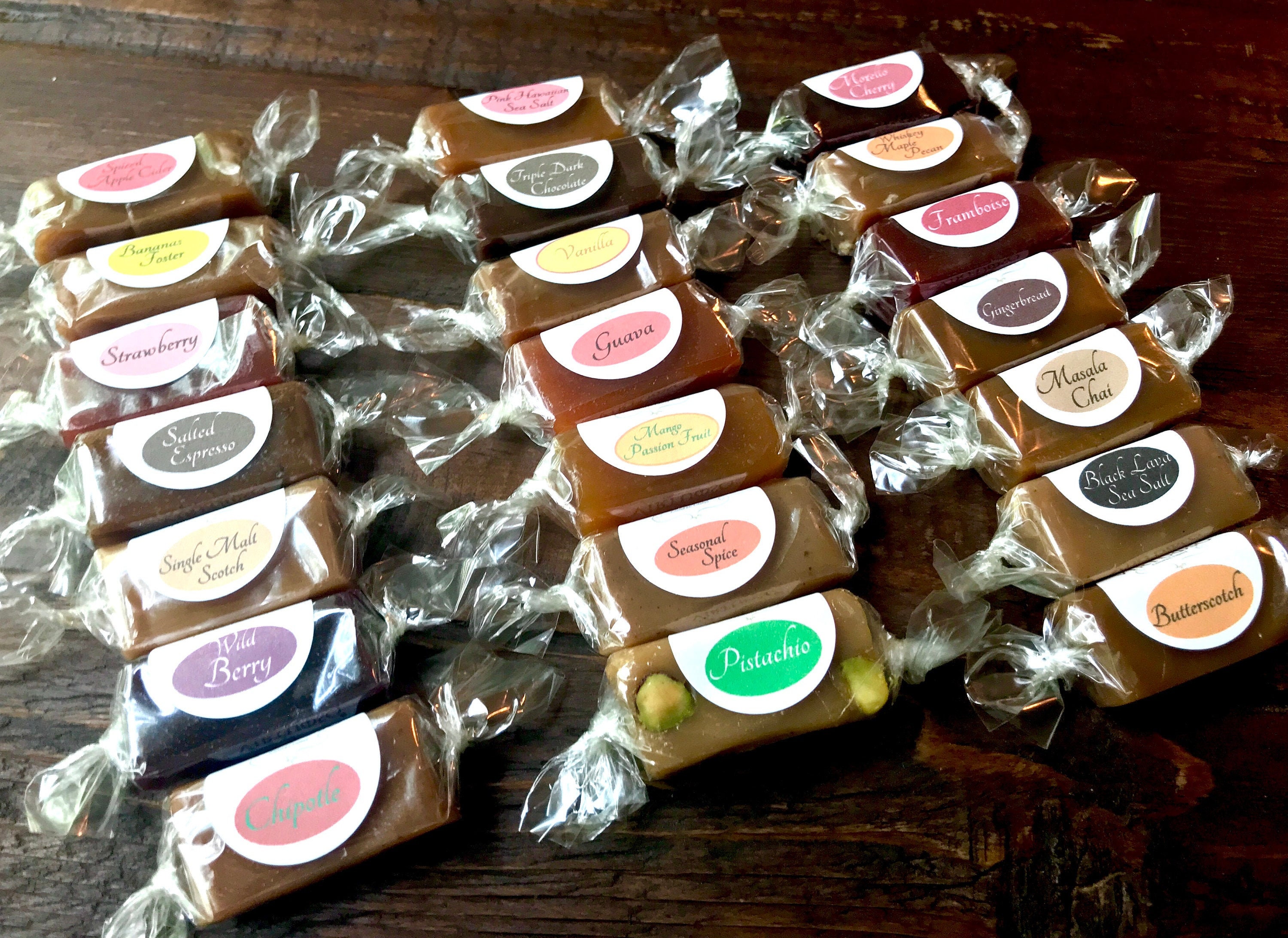 Caramel Sampler: 4oz/6oz | Caramels | Variety Pack | Caramel Assortment ...