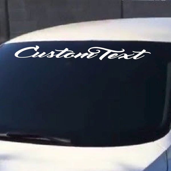 Custom Windshield Decal - Etsy