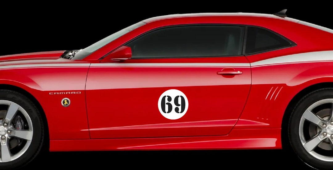 12" Set of Two Magnetic Custom Number Roundels Rally Autocross NASA ...