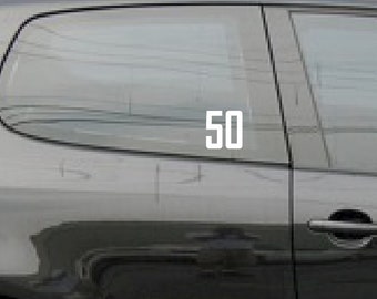 Two X 12 Classic Circle Rally Number Side Car Door Trunk | Etsy