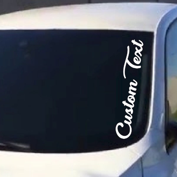 Custom Car Decal - Etsy