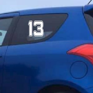 Two X 10" Classic Racing Rally Number Side Car Door Trunk Racing ...