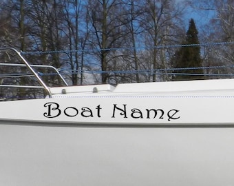 Boat Lettering Decal - Etsy