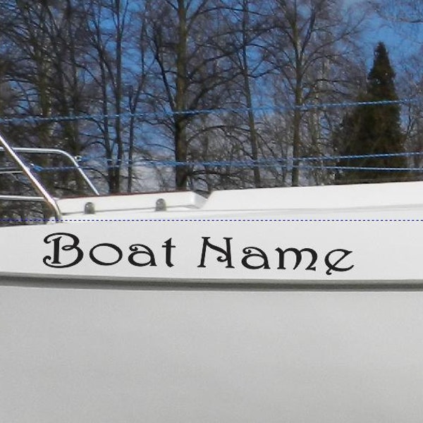Kayak Name Sticker - Etsy