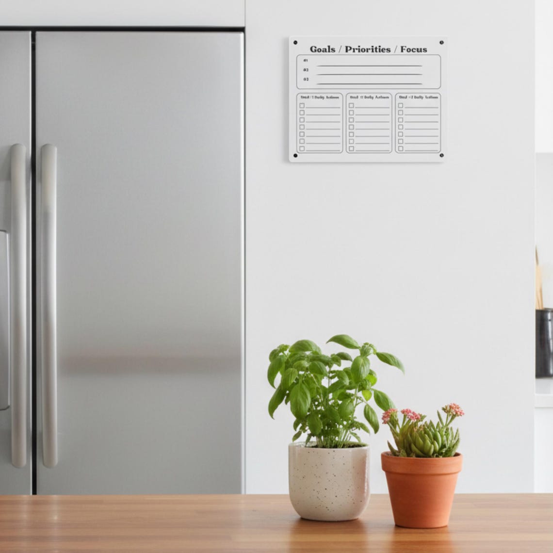 Acrylic Goal Tracker Board, Minimalist Office Decor (20x16 In) - Etsy
