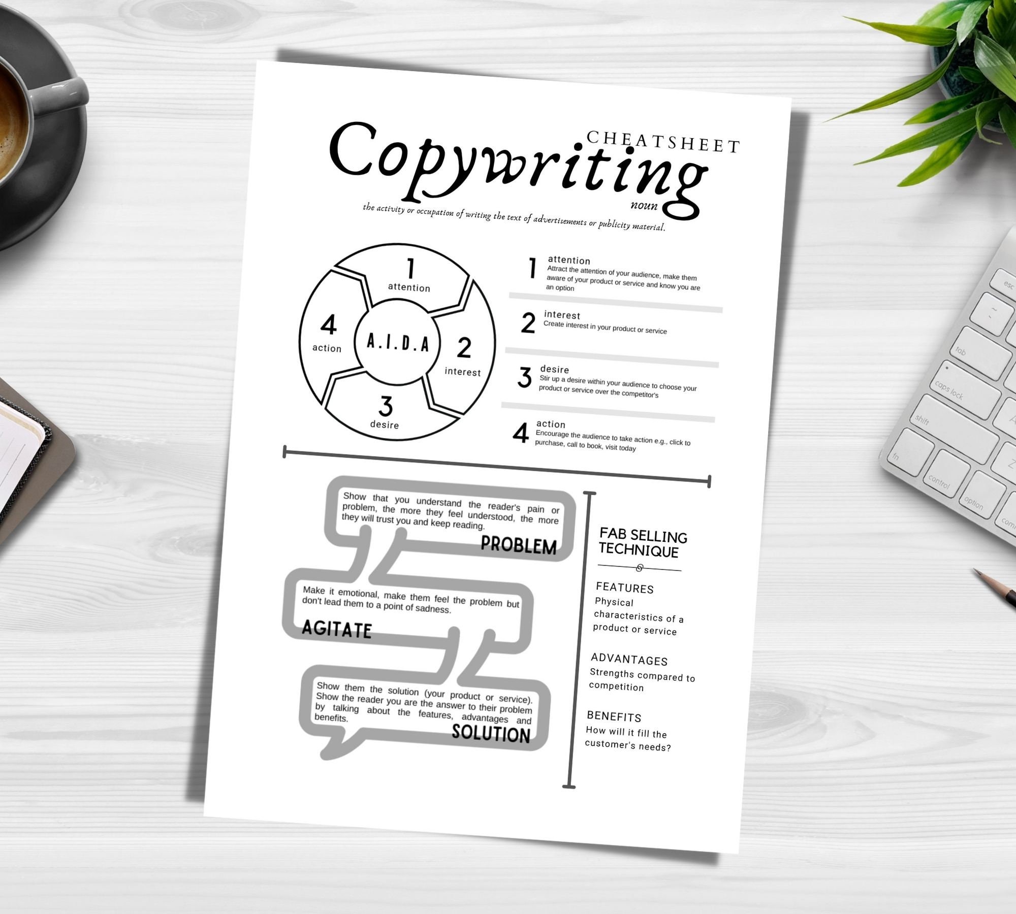 Copywriting Cheatsheet Instant Download Work From Home - Etsy