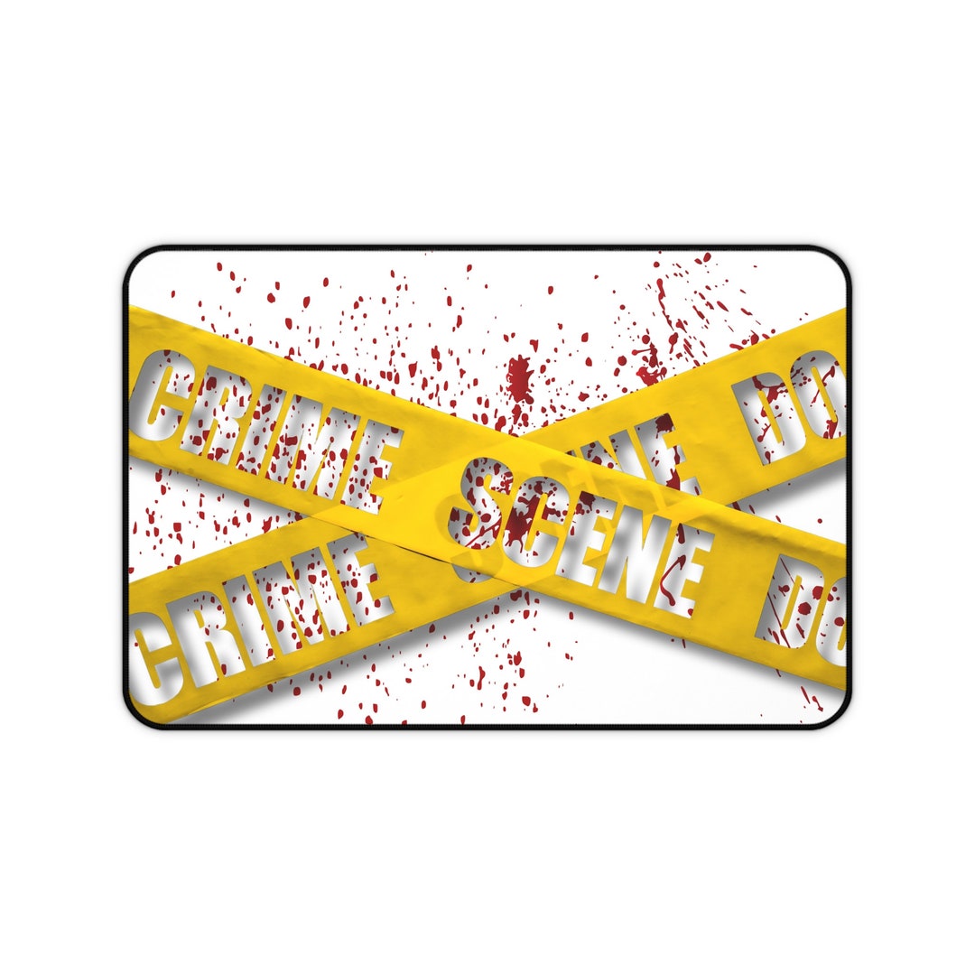 True Crime, Crime Scene, Desk Mat - Etsy
