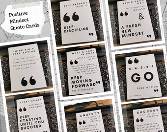Positive Mindset Cards - Etsy