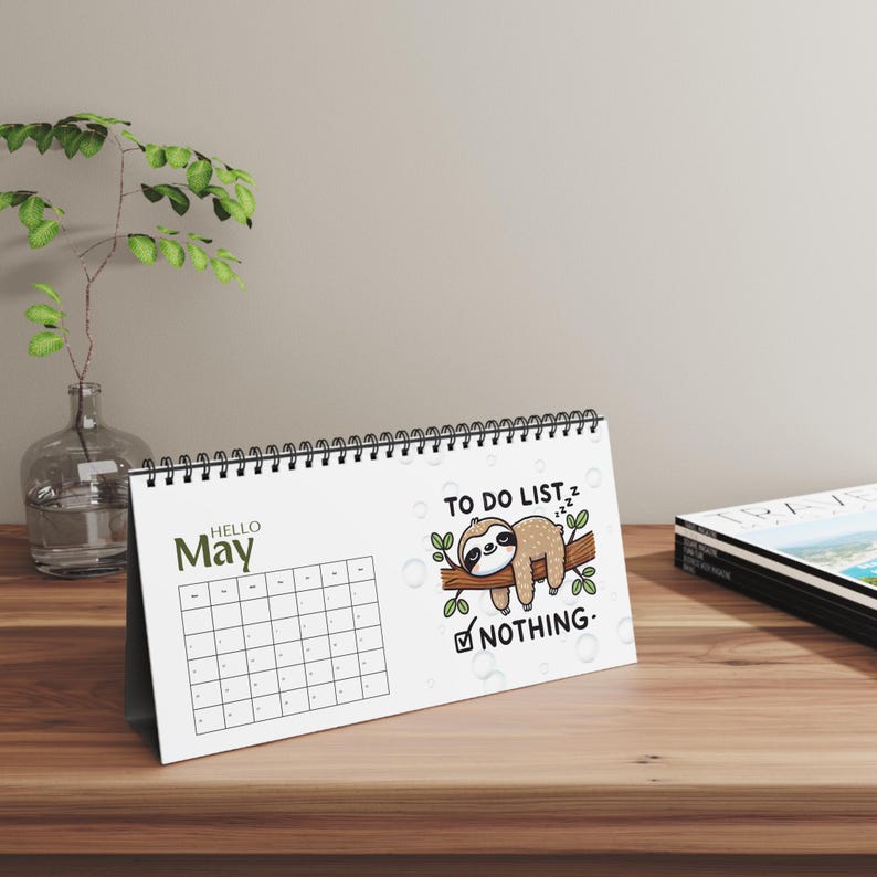 2026 Sloth Desktop Calendar – Cute Office Decor, Nature Lover Gift - Etsy