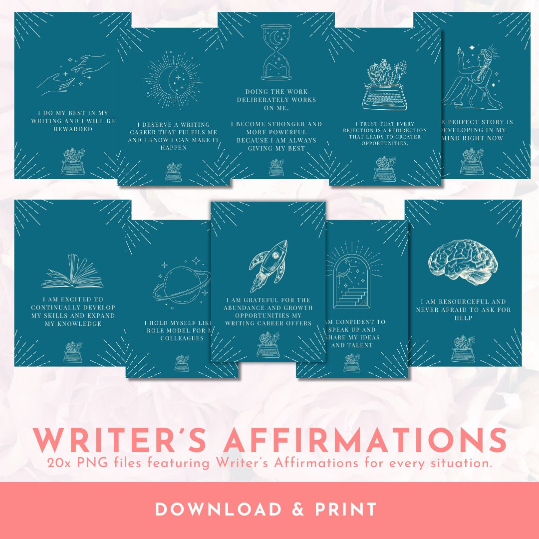 The Writer's Mindset Mastery Toolkit includes: PDF Book MP4 Audio Visualisation affirmation ...