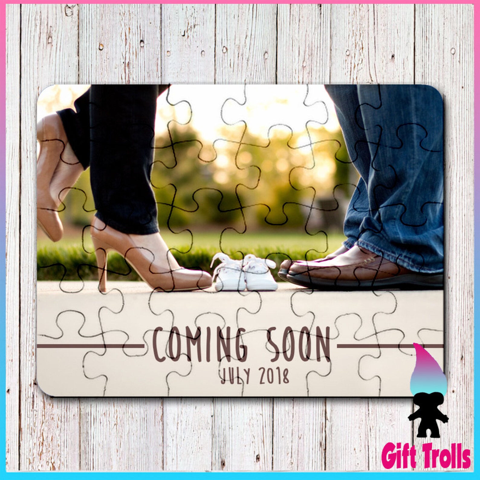 Custom Pregnancy Announcement Photo Puzzle 30 48 80 or | Etsy