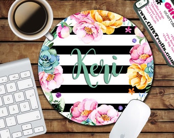 Circle Mouse Pad | Etsy