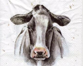 Cow Decoupage Paper | Etsy