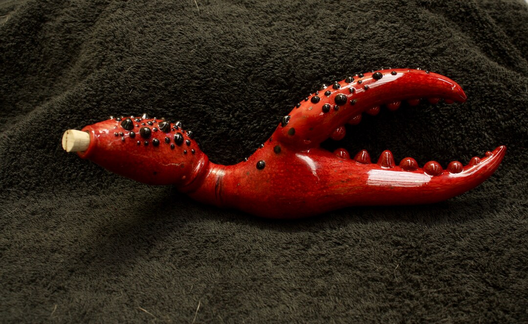 Handmade Borosilicate Glass Crab Claw Sculpture.dr Sawfish 2023 - Etsy