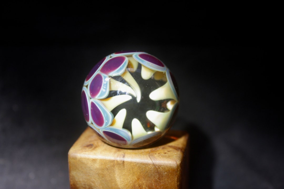 Old Bitey Handmade Borosilicate Glass Marble.dr Sawfish 2023 - Etsy