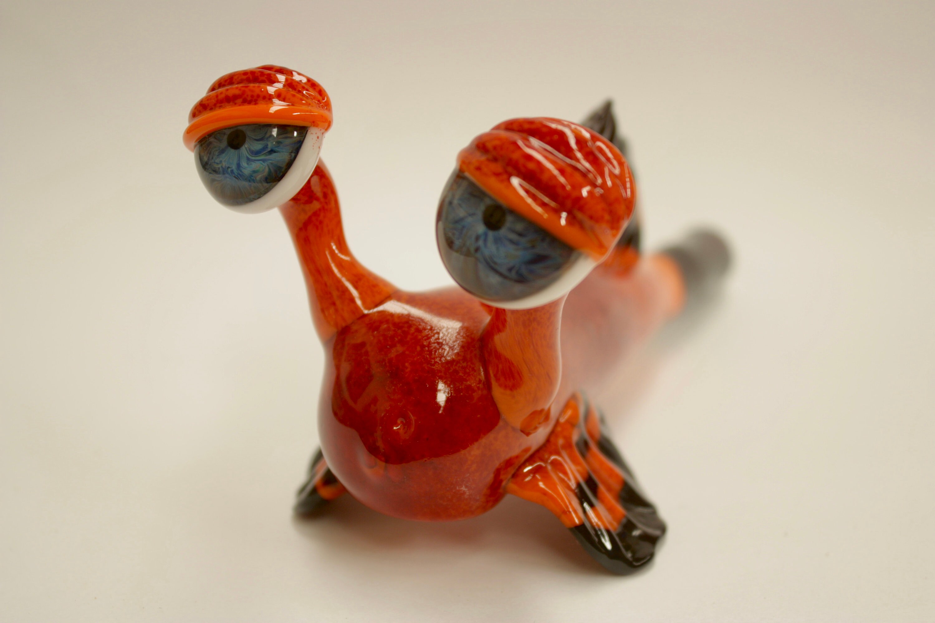 Mudskipper Pipe Bright Orange Glass Dr Sawfish Functional Art - Etsy