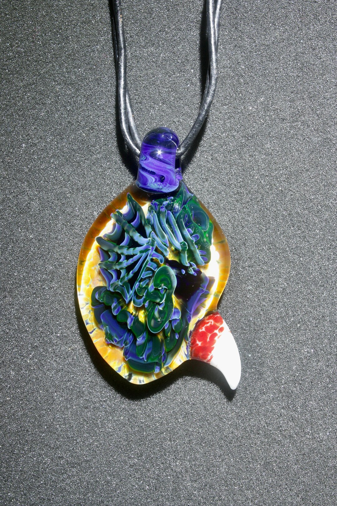 Uranium Uv Reactive Dragon Fossil Handmade Borosilicate Glass - Etsy