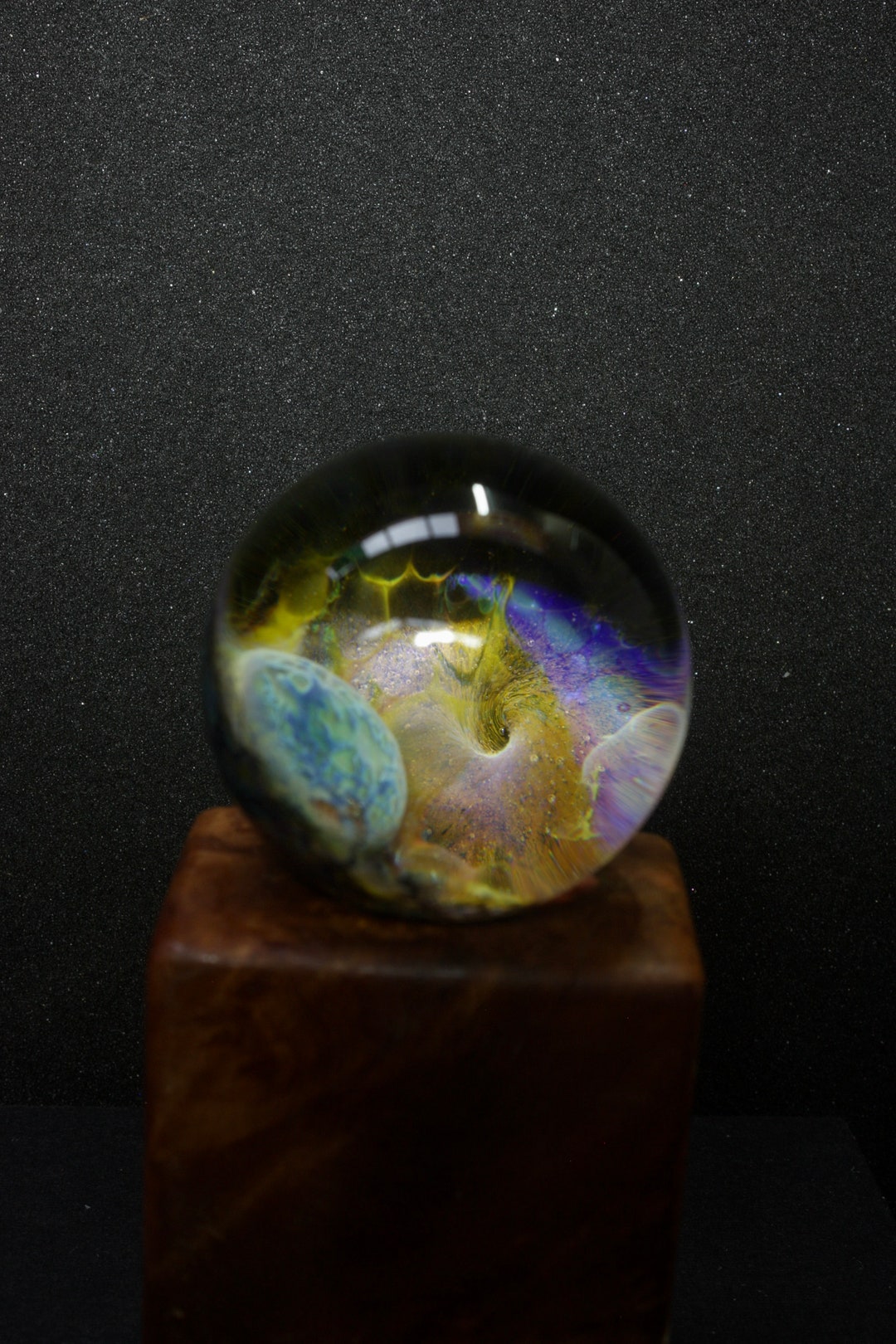 Exploding Planet Series Handmade Borosilicate Galaxy Glass Marble.dr ...