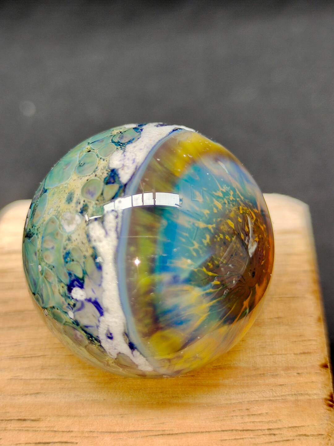 Blind Shark Handmade Borosilicate Glass Marble.dr Sawfish 2023 - Etsy