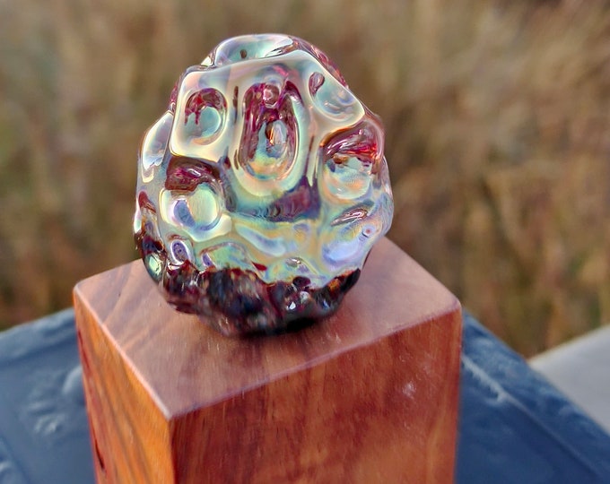 24k Gold Fumed Lightbender Handmade Borosilicate Glass Marble.dr ...