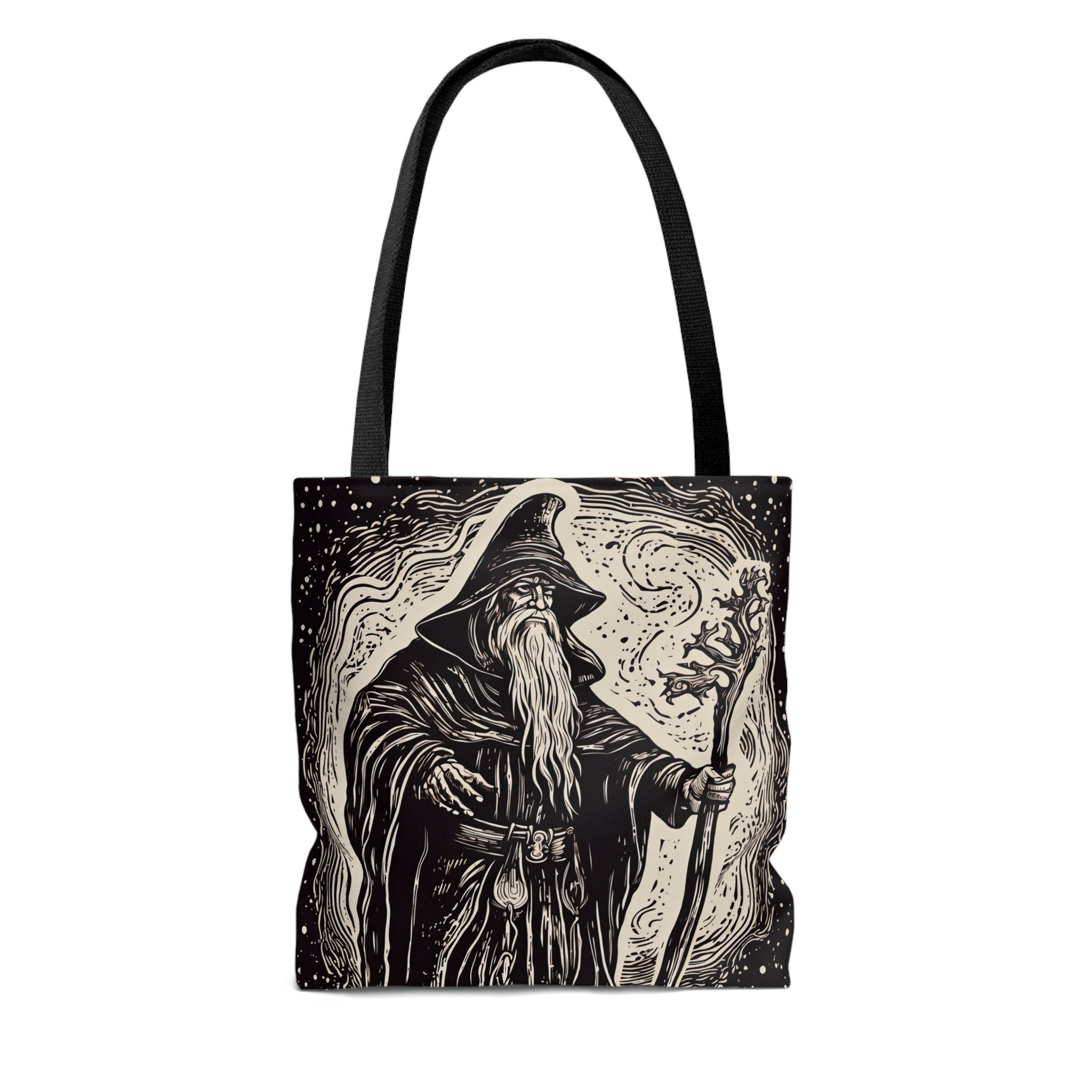 Wizard Tote Bag Fantasy Board Game Tote Bag Magical RPG Accessory Bag ...