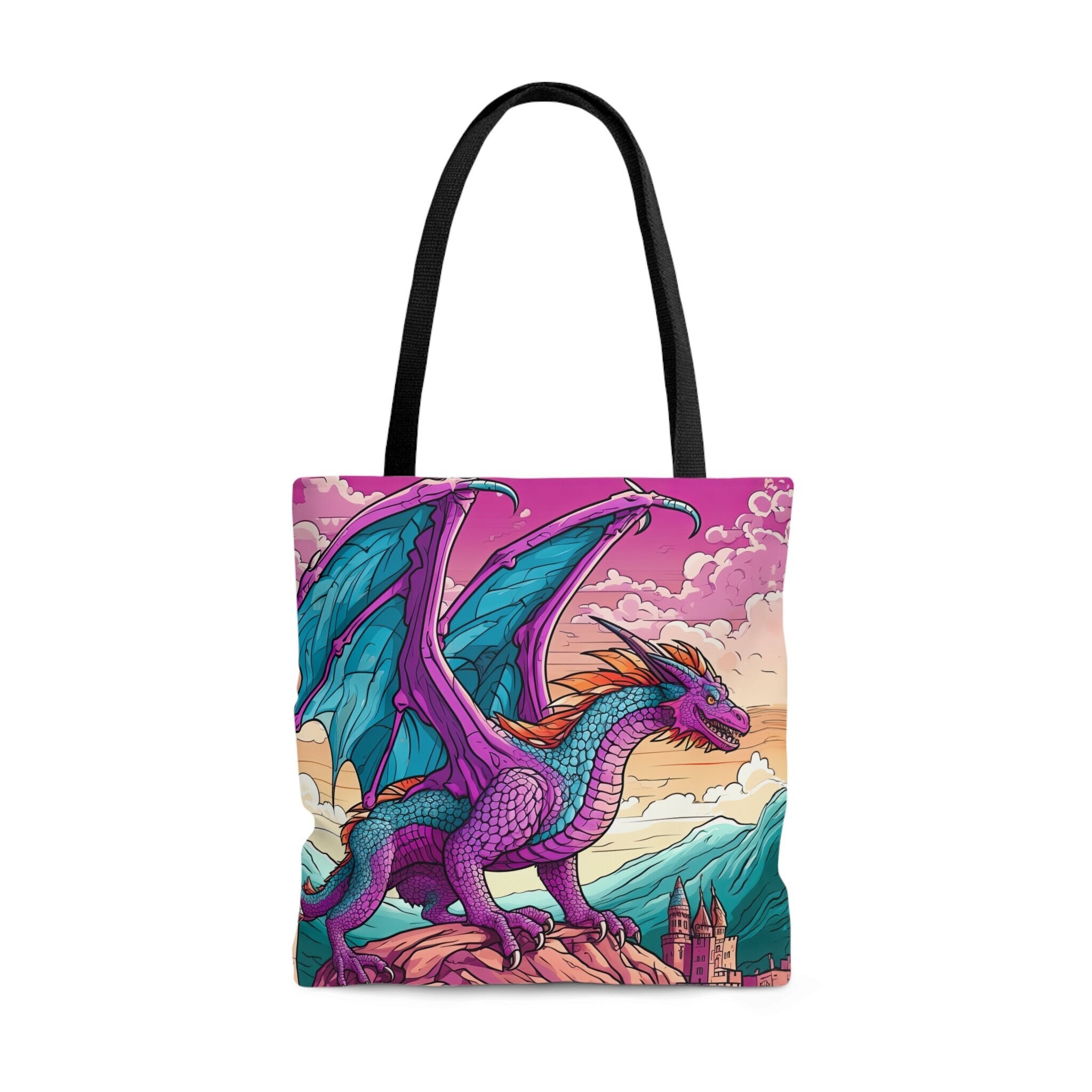 Dragon Tote Bag Fantasy Board Game Bag Magical RPG Accessory Bag Dnd ...