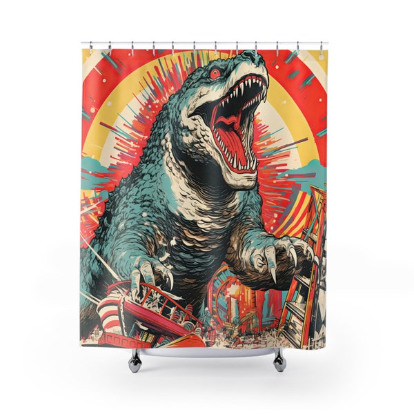 Godzilla Curtains - Etsy