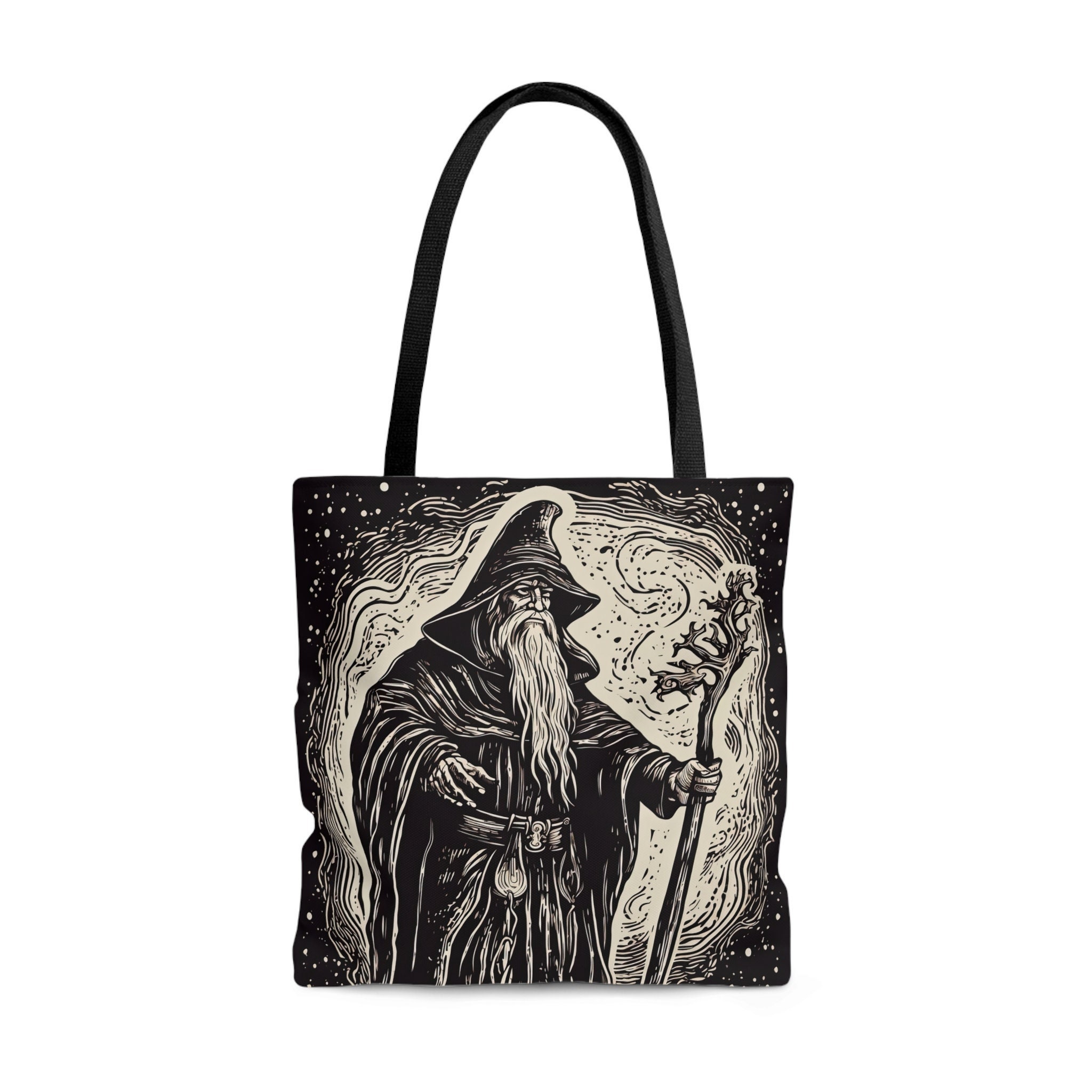 Wizard Tote Bag Fantasy Board Game Tote Bag Magical RPG Accessory Bag ...