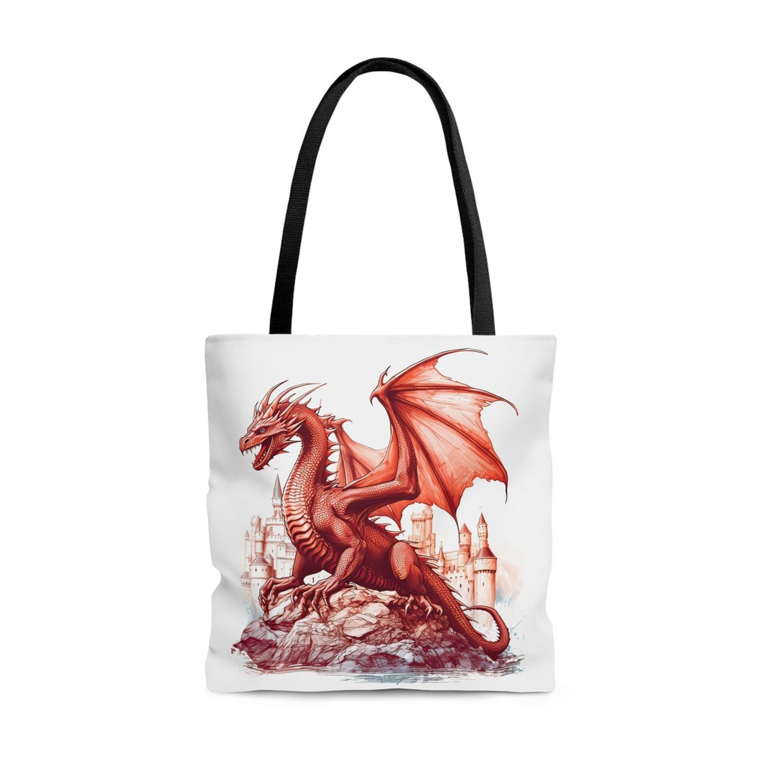 Dragon Tote Bag Fantasy Board Game Tote Bag Magical RPG Accessory Bag ...