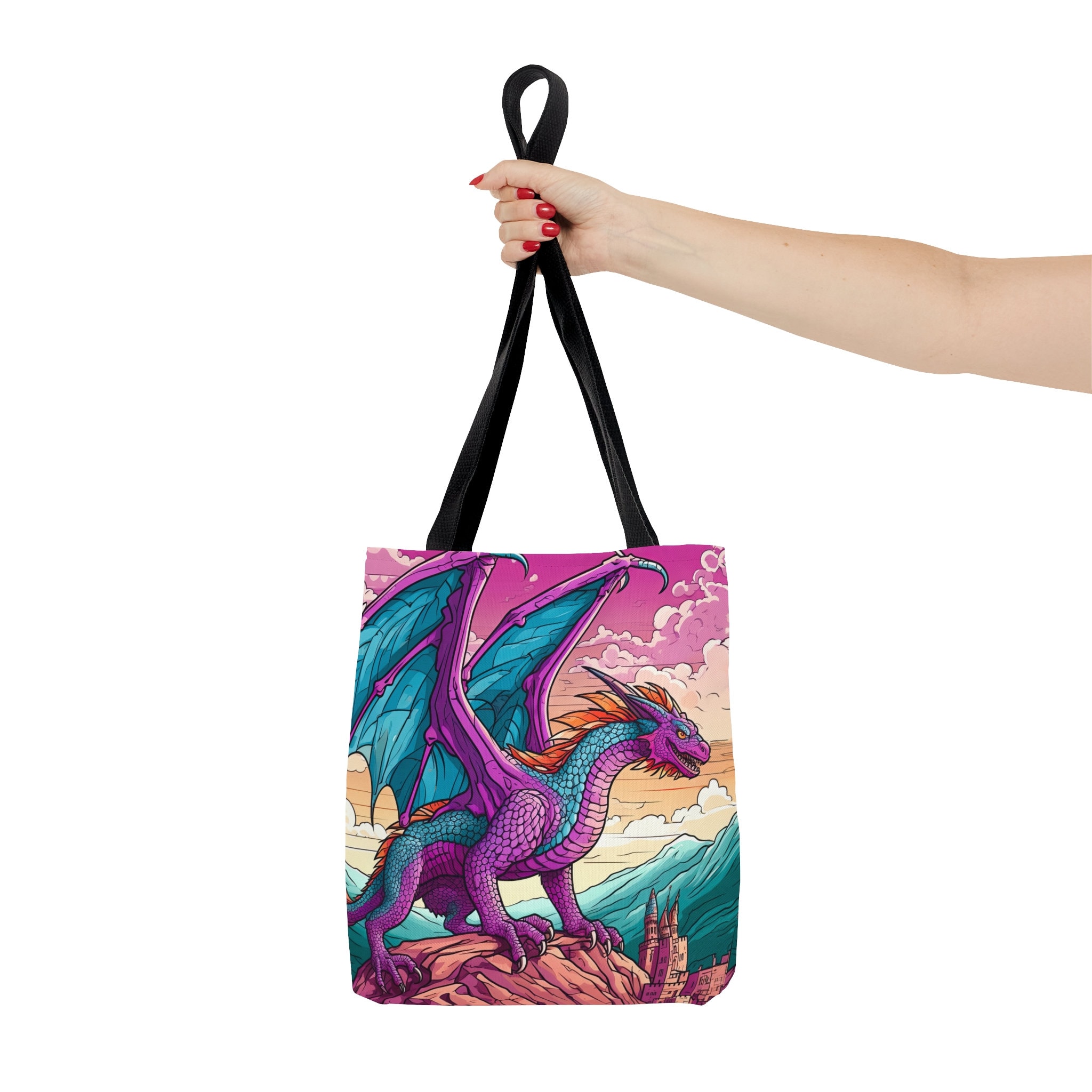 Dragon Tote Bag Fantasy Board Game Bag Magical RPG Accessory Bag Dnd ...
