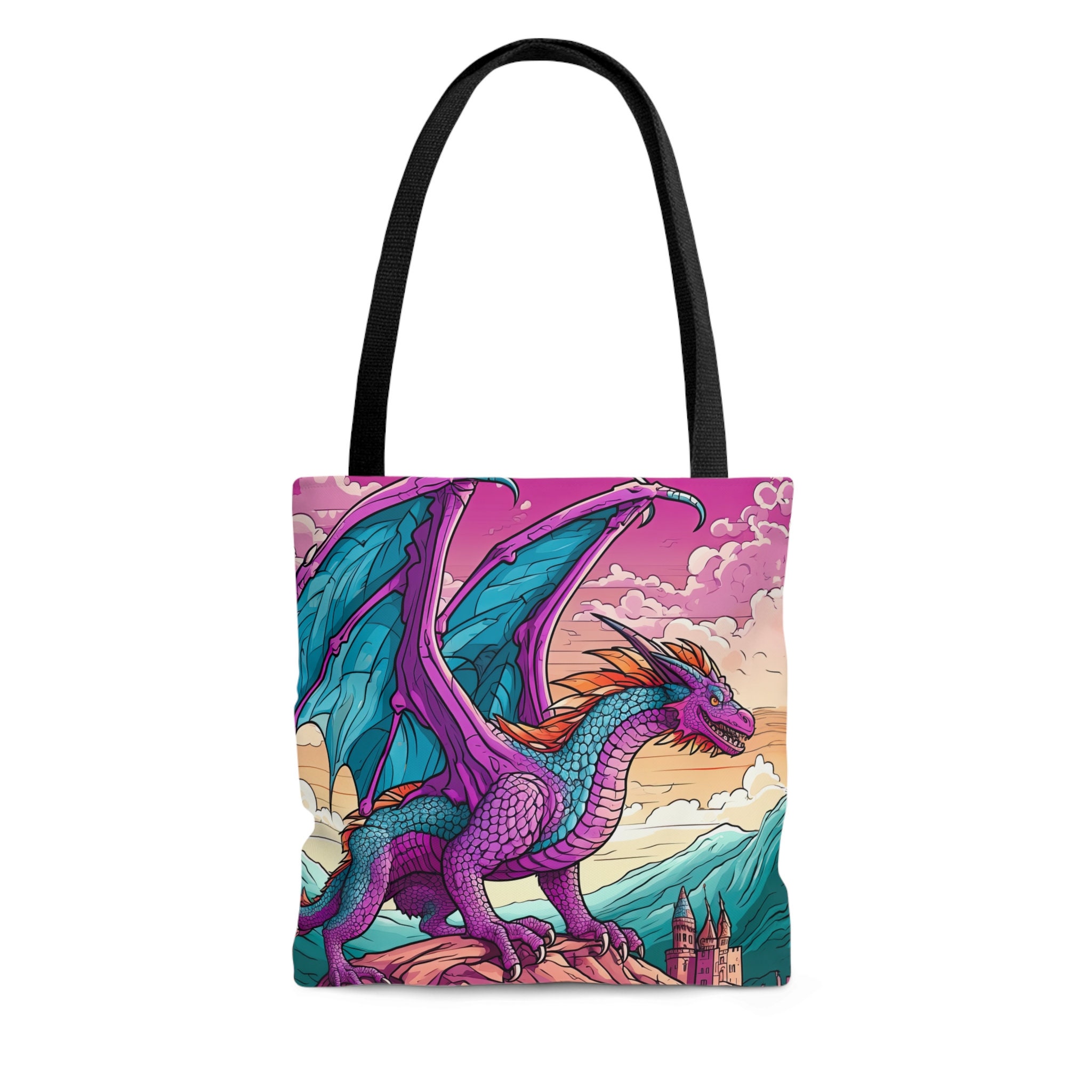 Dragon Tote Bag Fantasy Board Game Bag Magical RPG Accessory Bag Dnd ...