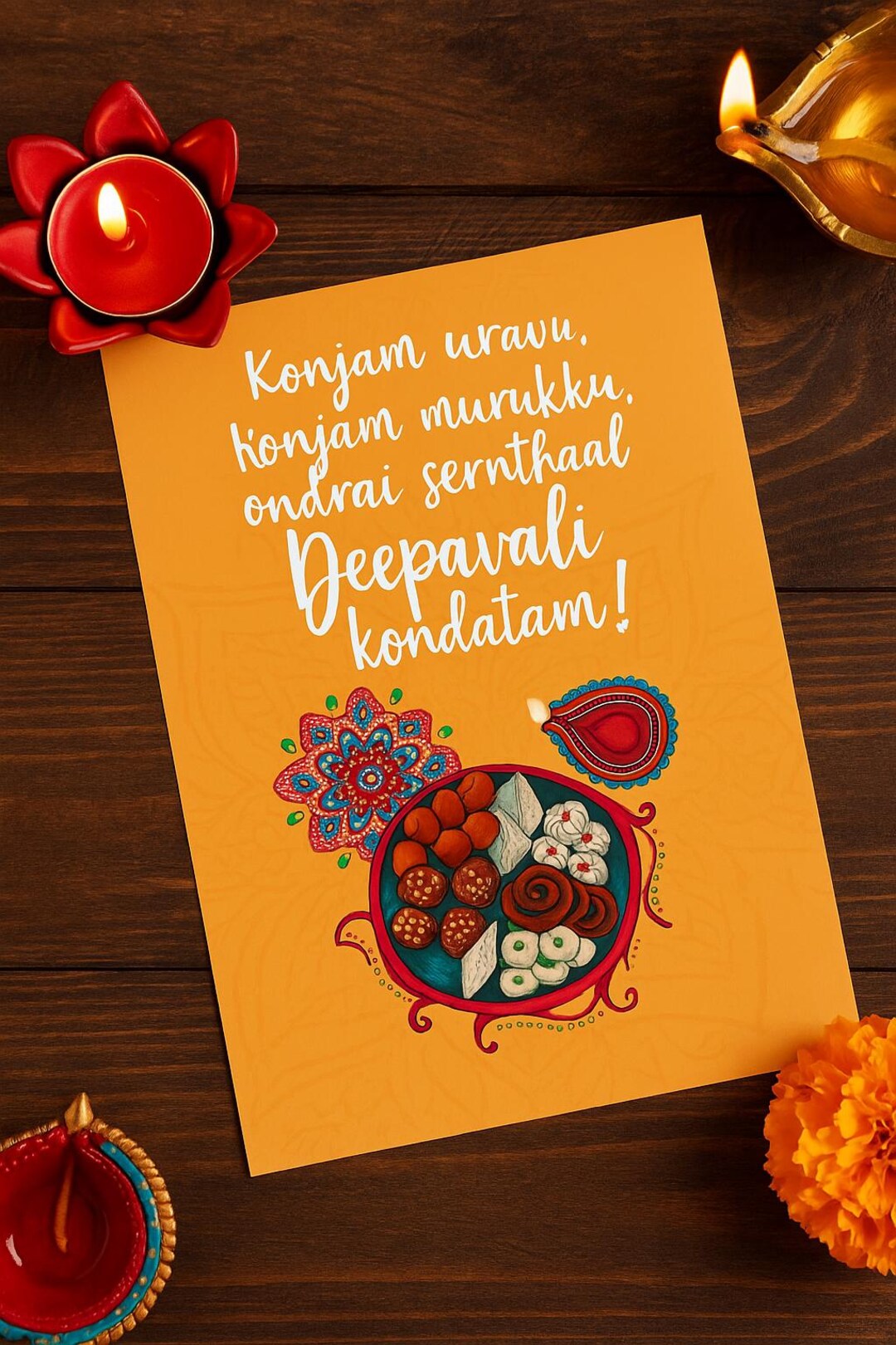 Deepavali Greeting Cards – Digital Prints (instant Download) - Etsy