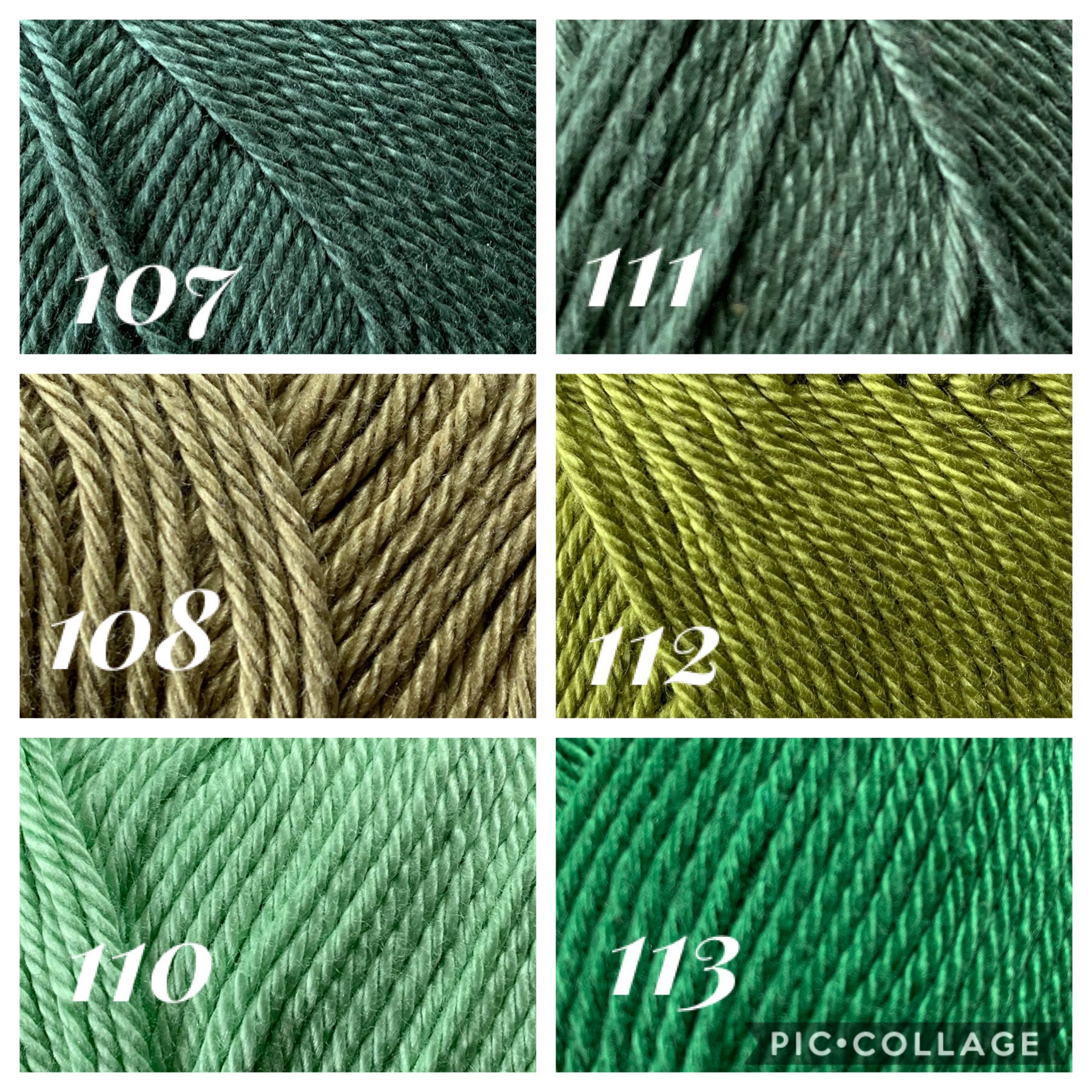 Mix 25 Green yarn Green cotton yarn Free shipping Green | Etsy