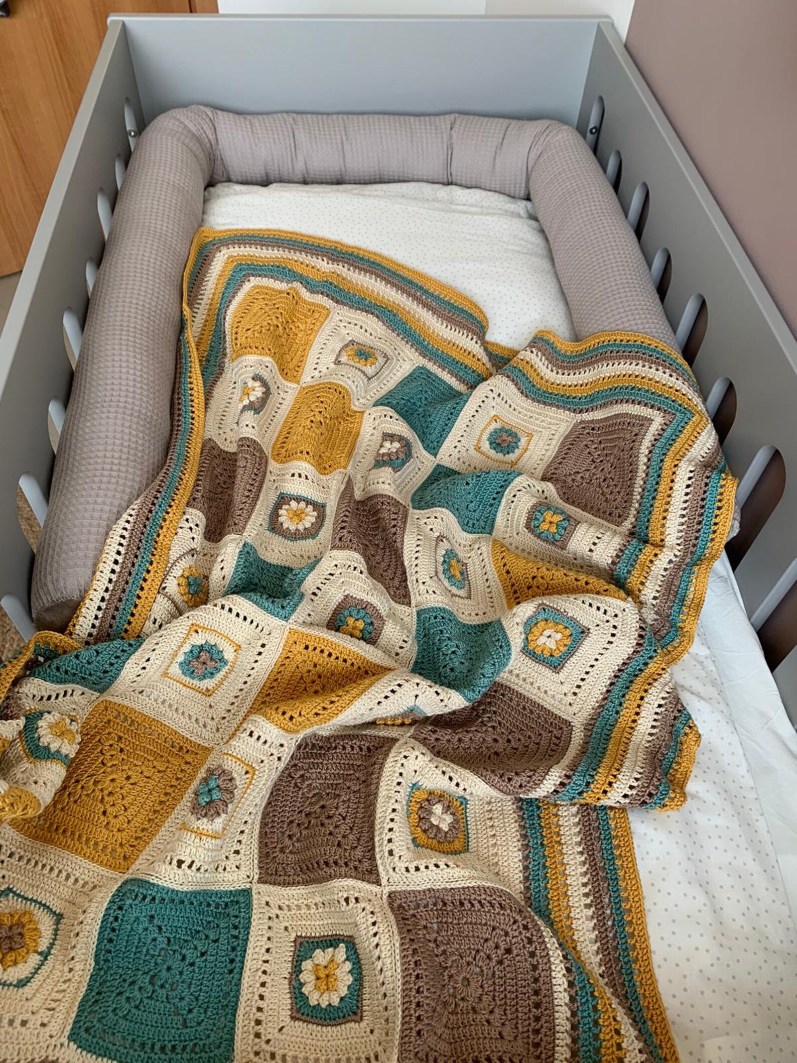 Crochet Blanket PDF, Crochet Baby Crib Blanket Pattern, Crochet Blanket ...