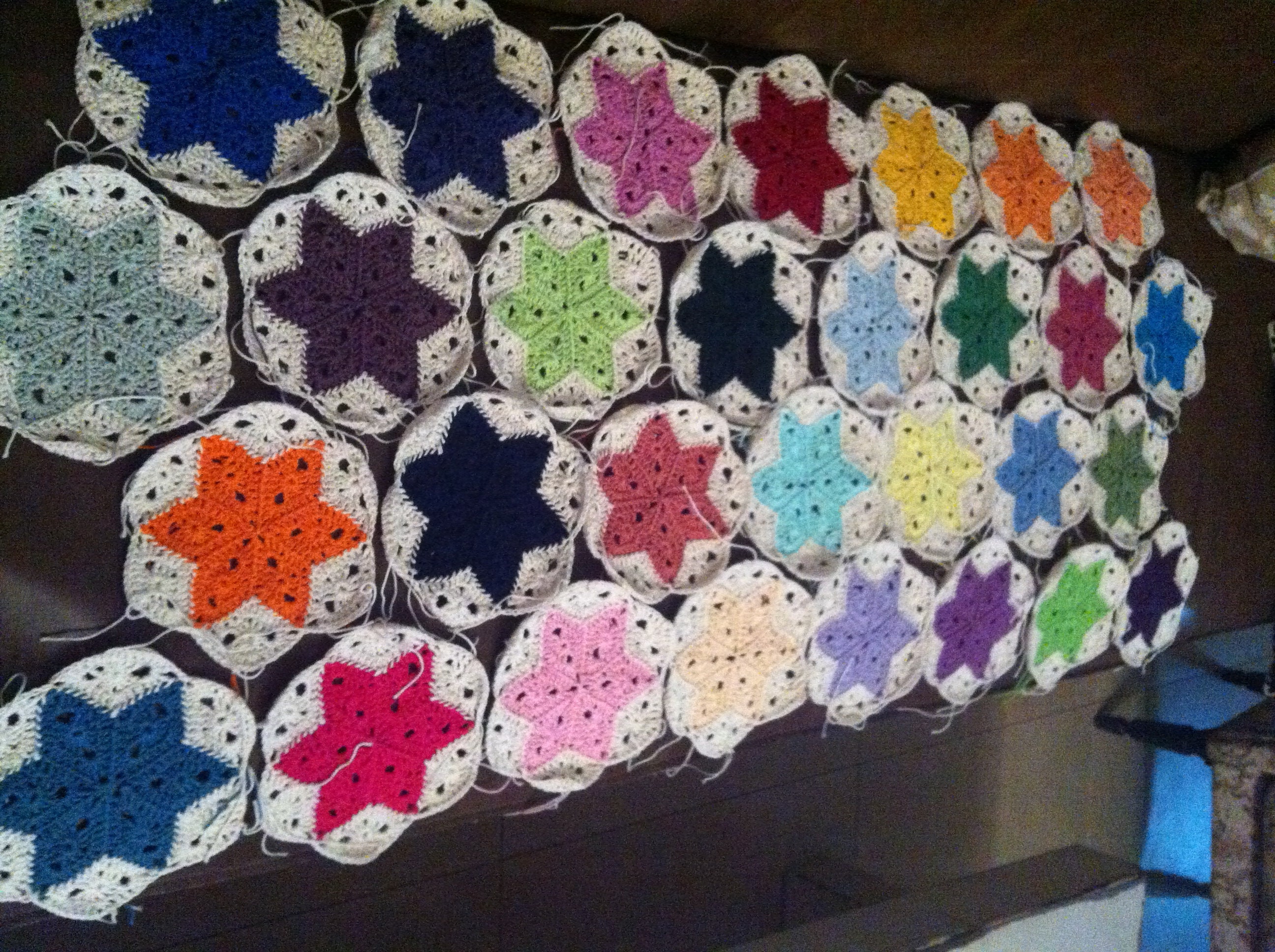 Crochet Blanket Star Crochet Blanket Star Blanket Star | Etsy