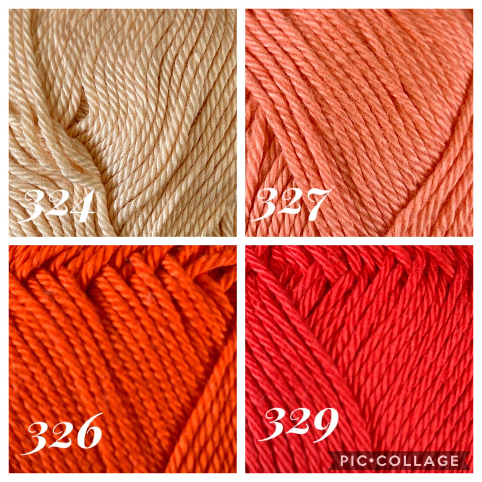 Mix 20 Pink Crochet Yarn Orange Cotton Yarn Free Shipping - Etsy