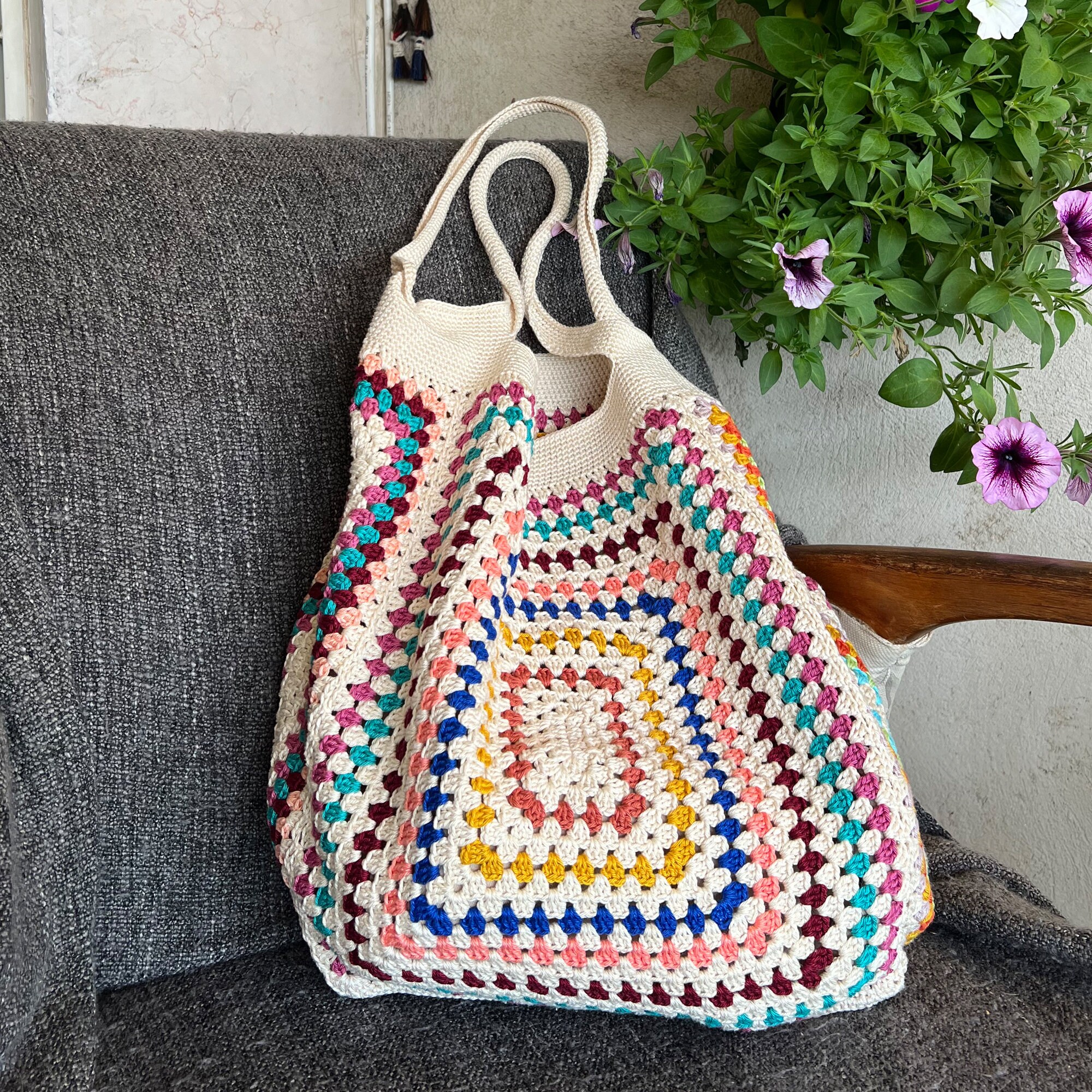 Handbags for Women, Crochet Bohemian Bag, Handmade Beach Handbag ...