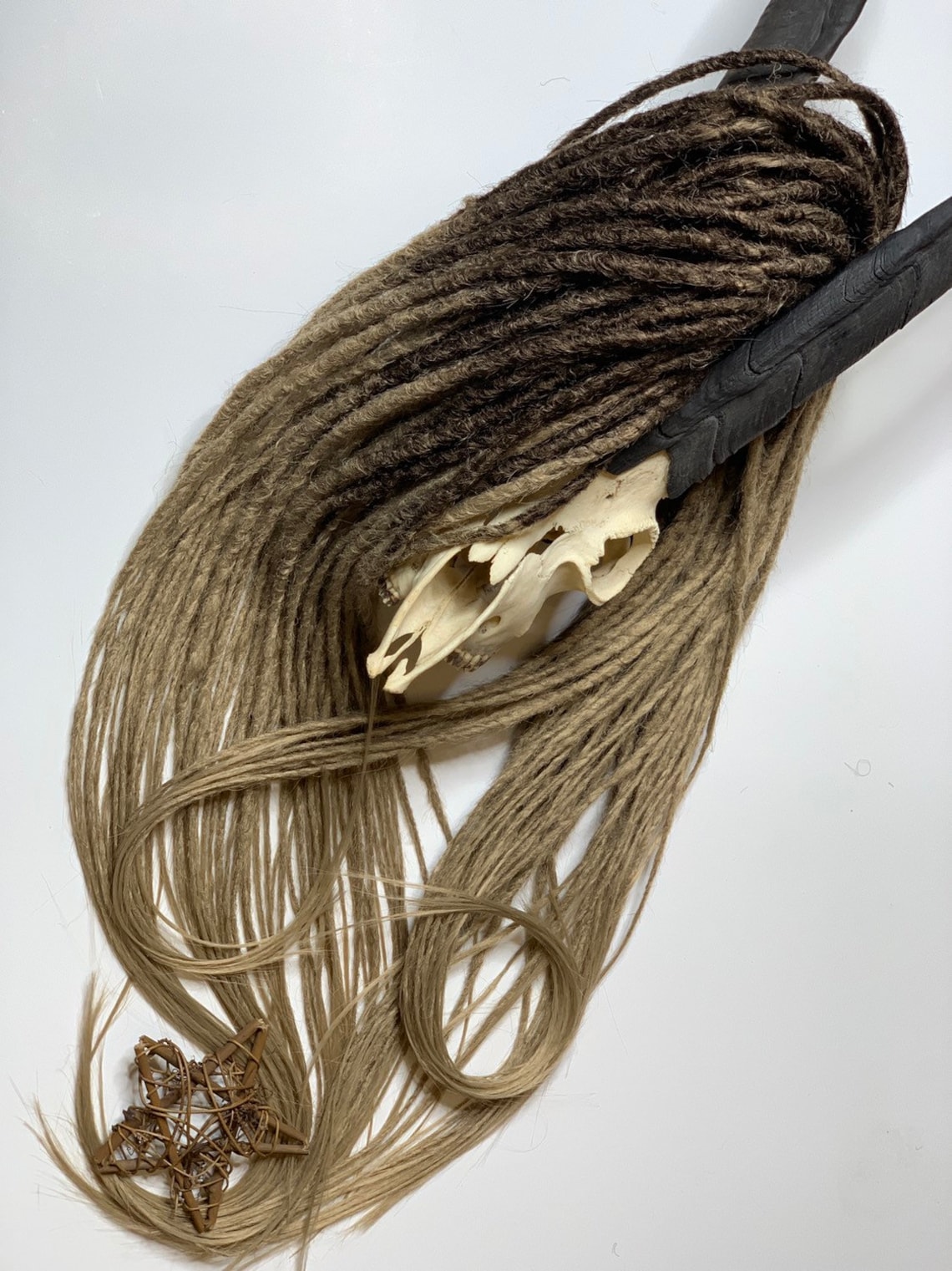 ASH OMBRE synthetic dreads. De or se dreadlock extensions. | Etsy