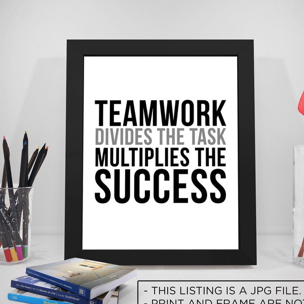 Teamwork Wall Art - Etsy