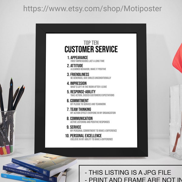 Customer Service Sign - Etsy