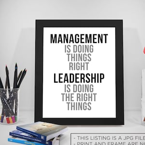 Management is Doing Thing Right Quotes, Leadership Quotes, Company ...