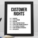 Customer Rights, Office Decor Ideas, Customer Quotes - Etsy