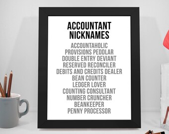 Accounting Act Count Think Accounting Quote Accountant | Etsy