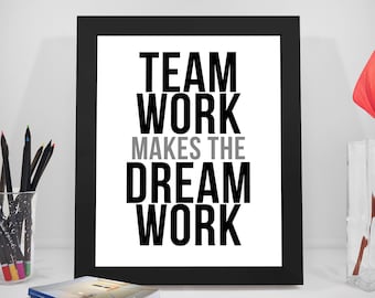 We Are Not A Team Because We Work Together Team Work Quotes | Etsy