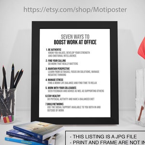 Boost Work at Office, Office Decor Ideas - Etsy