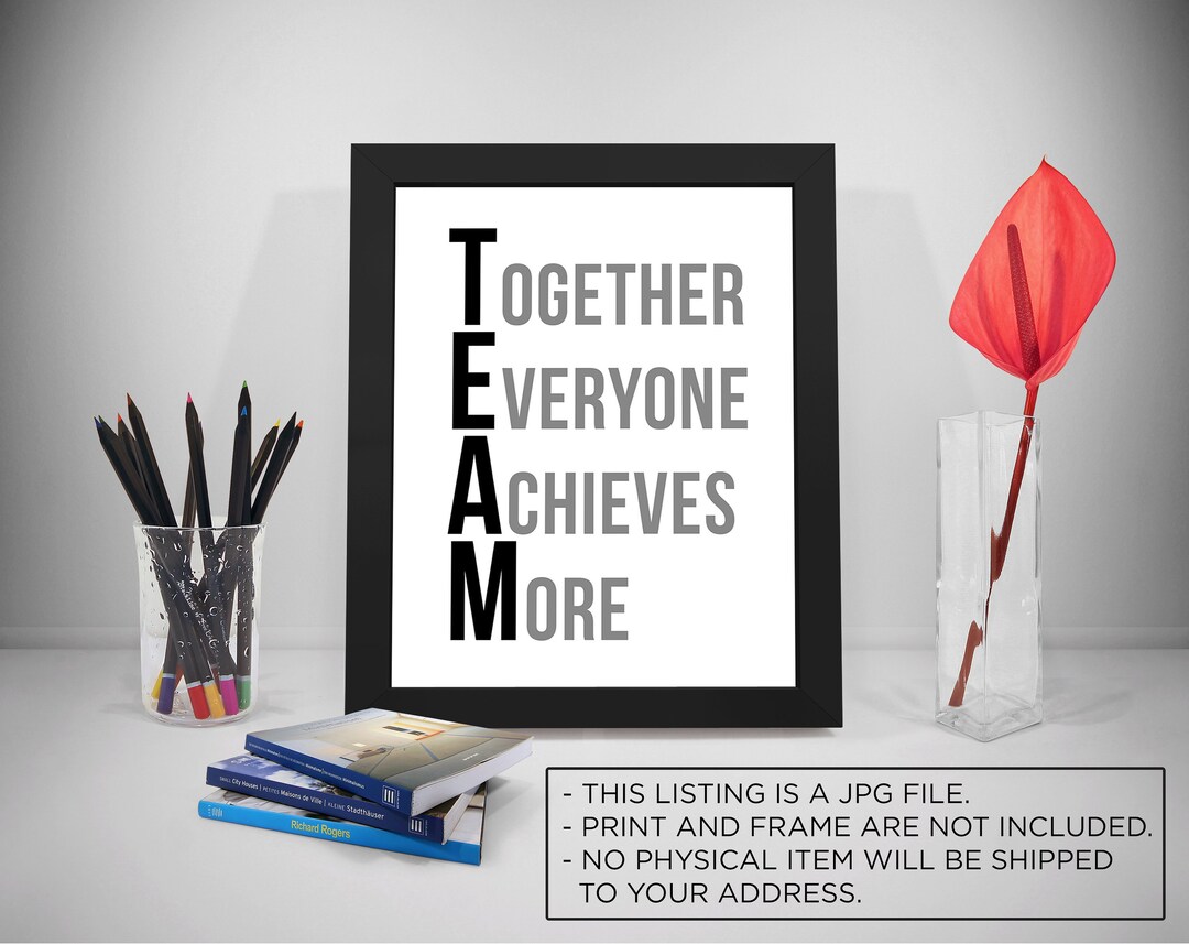Team, Together Everyone Archives More, Teamwok Quote Printable, Team ...
