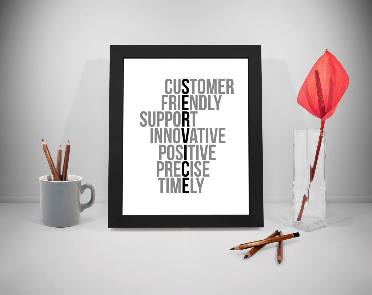 Service Printable Quotes, Customer Motivational Prints, Innovative ...