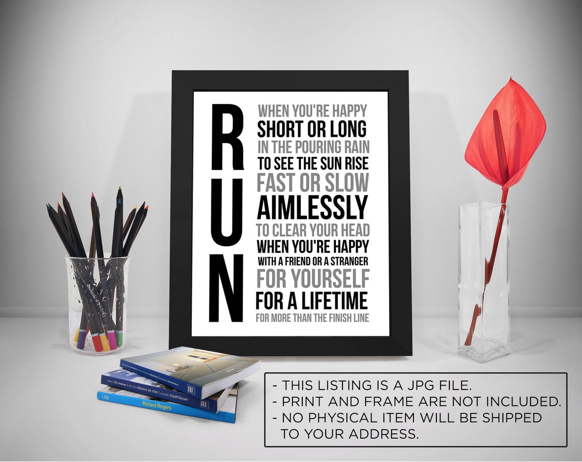 Run, Running Gifts, Running Quotes, Running Motivation, Running ...