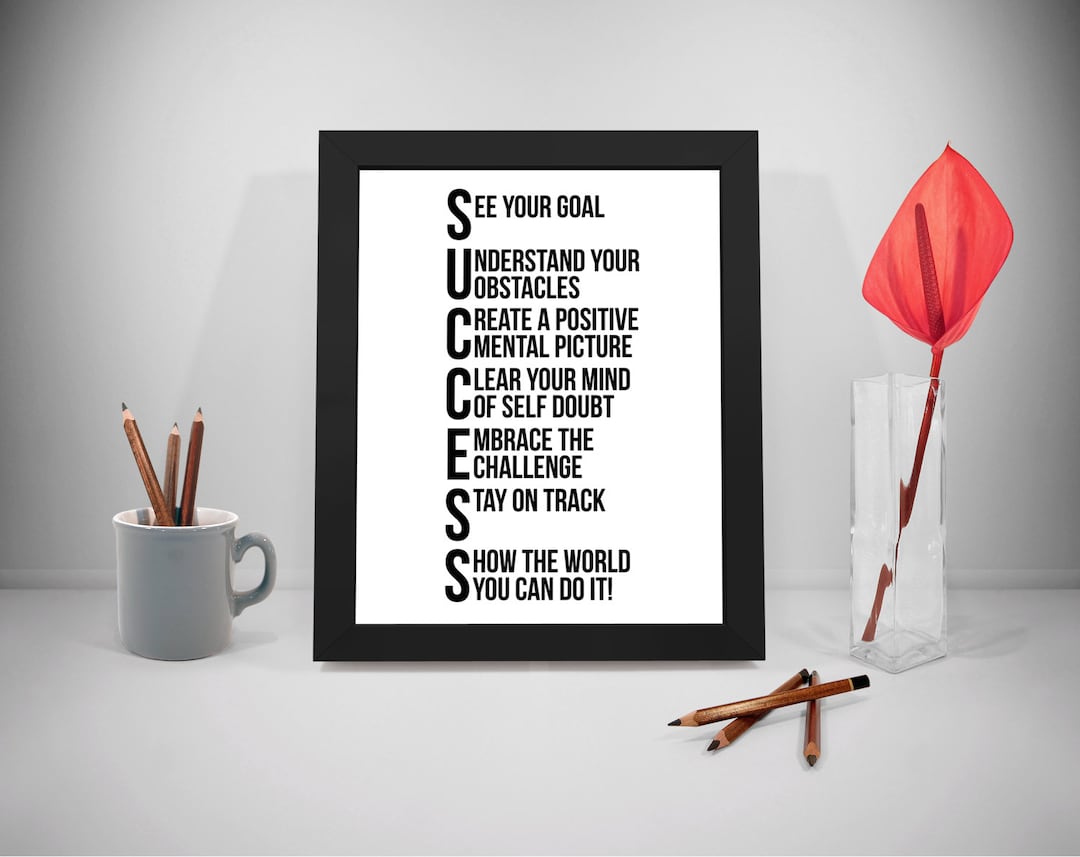 Success Quote Printable, Goal Quote, Obstacle Motivation Quote ...